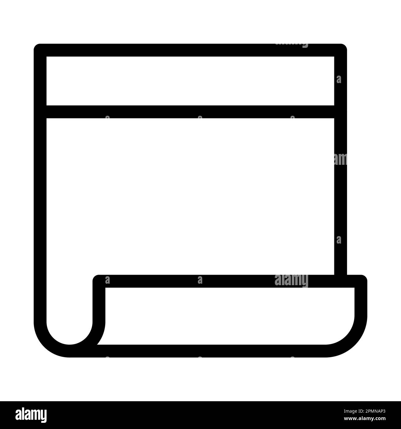 Sticky Note Vector Thick Line Icon For Personal And Commercial Use ...