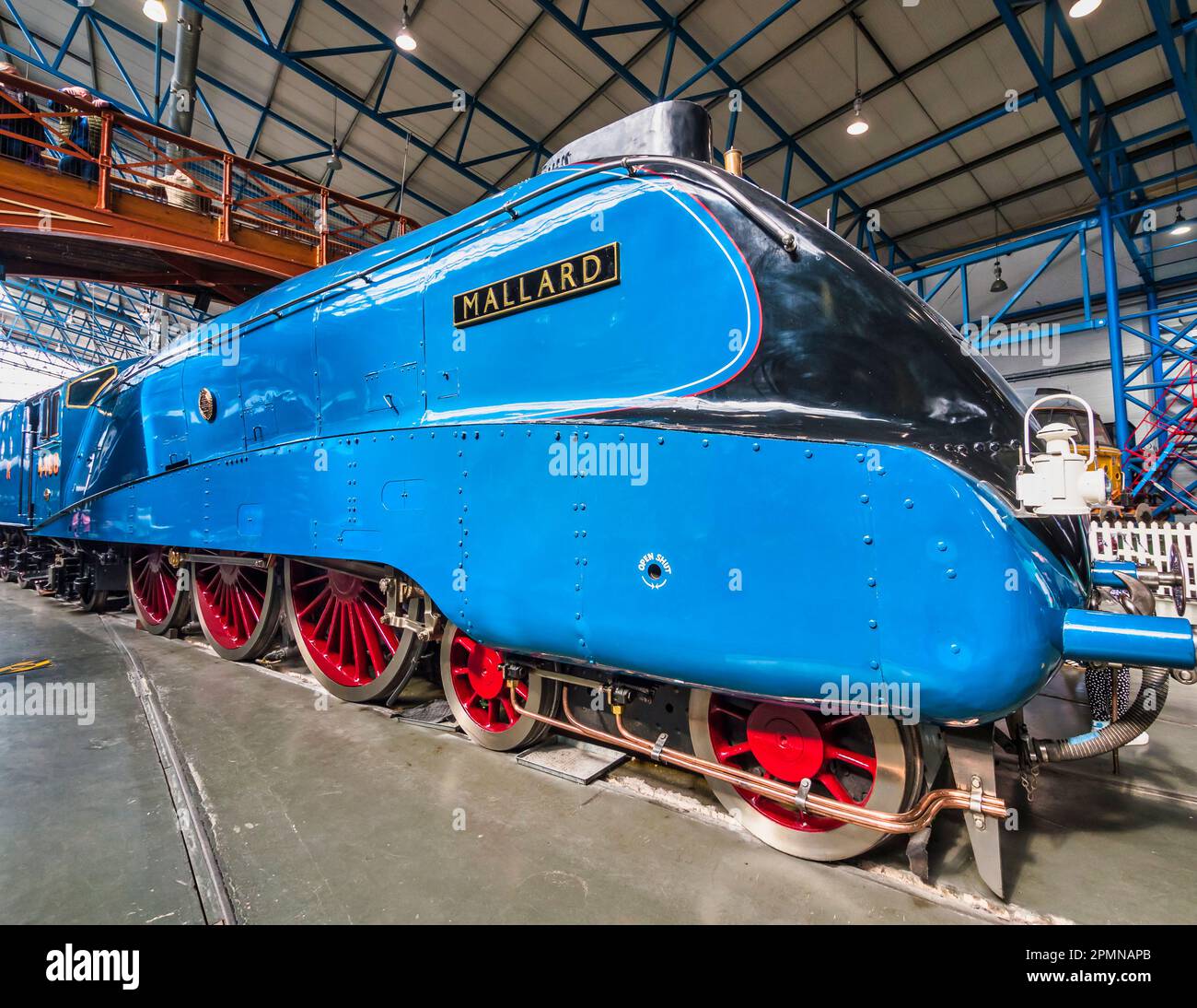 General image inside the National Railway Museum in York seen here with ...