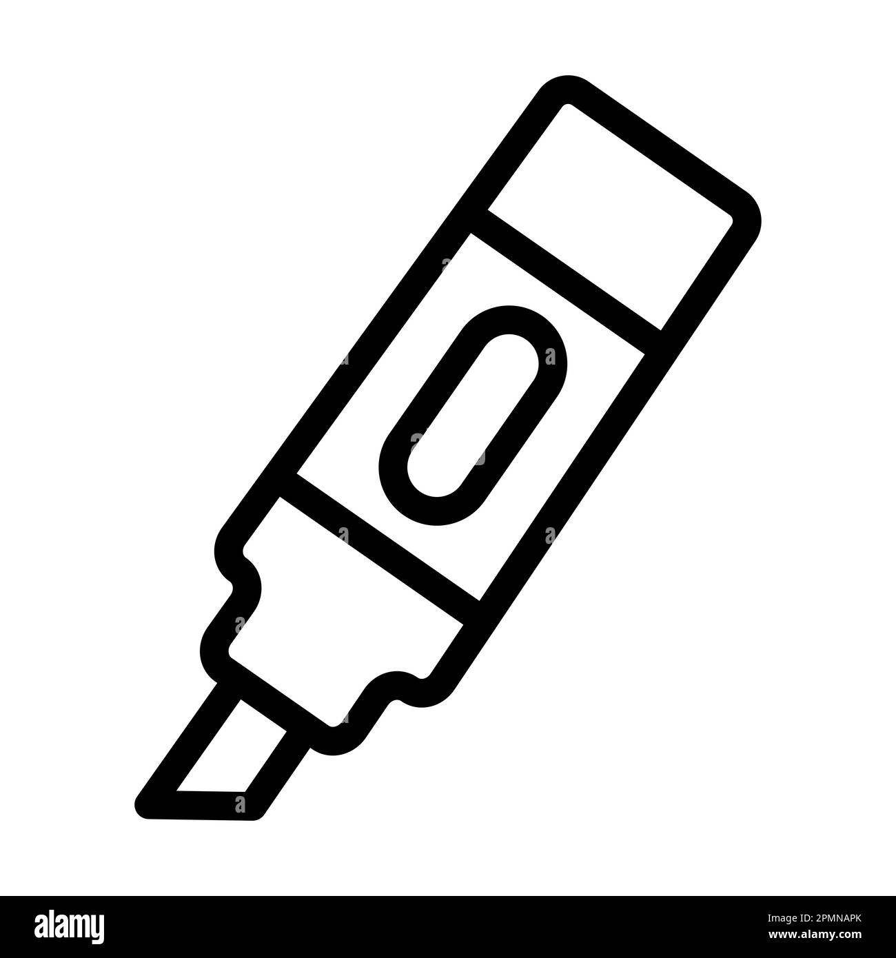 Highlighter Vector Thick Line Icon For Personal And Commercial Use ...