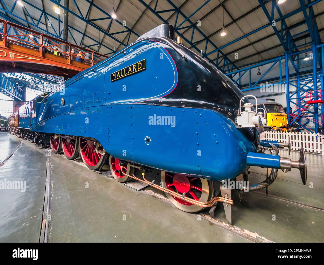 General image inside the National Railway Museum in York seen here with ...