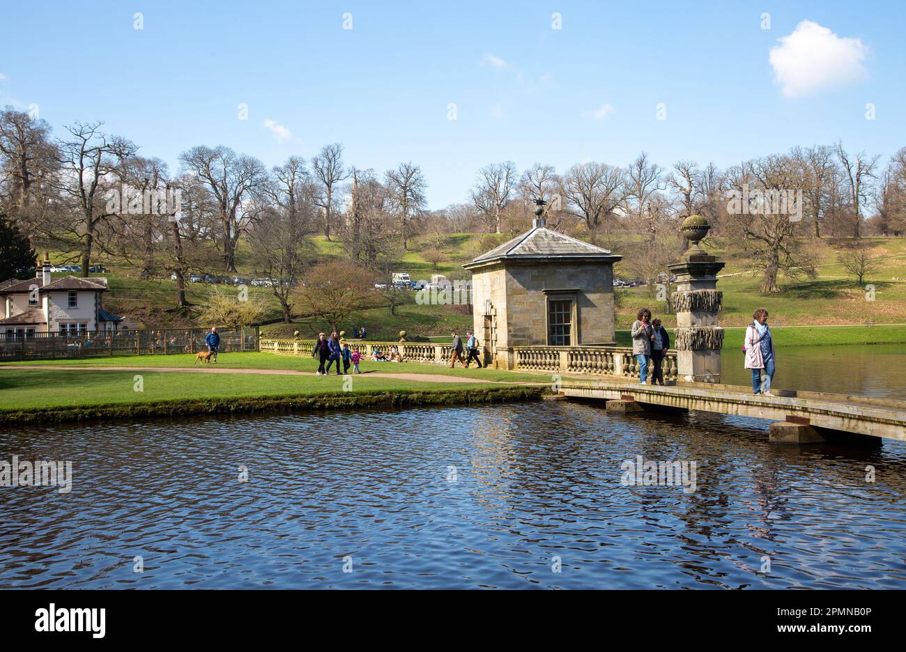 Studley Royal Park ear Ripon in North Yorkshire, England. The site ...