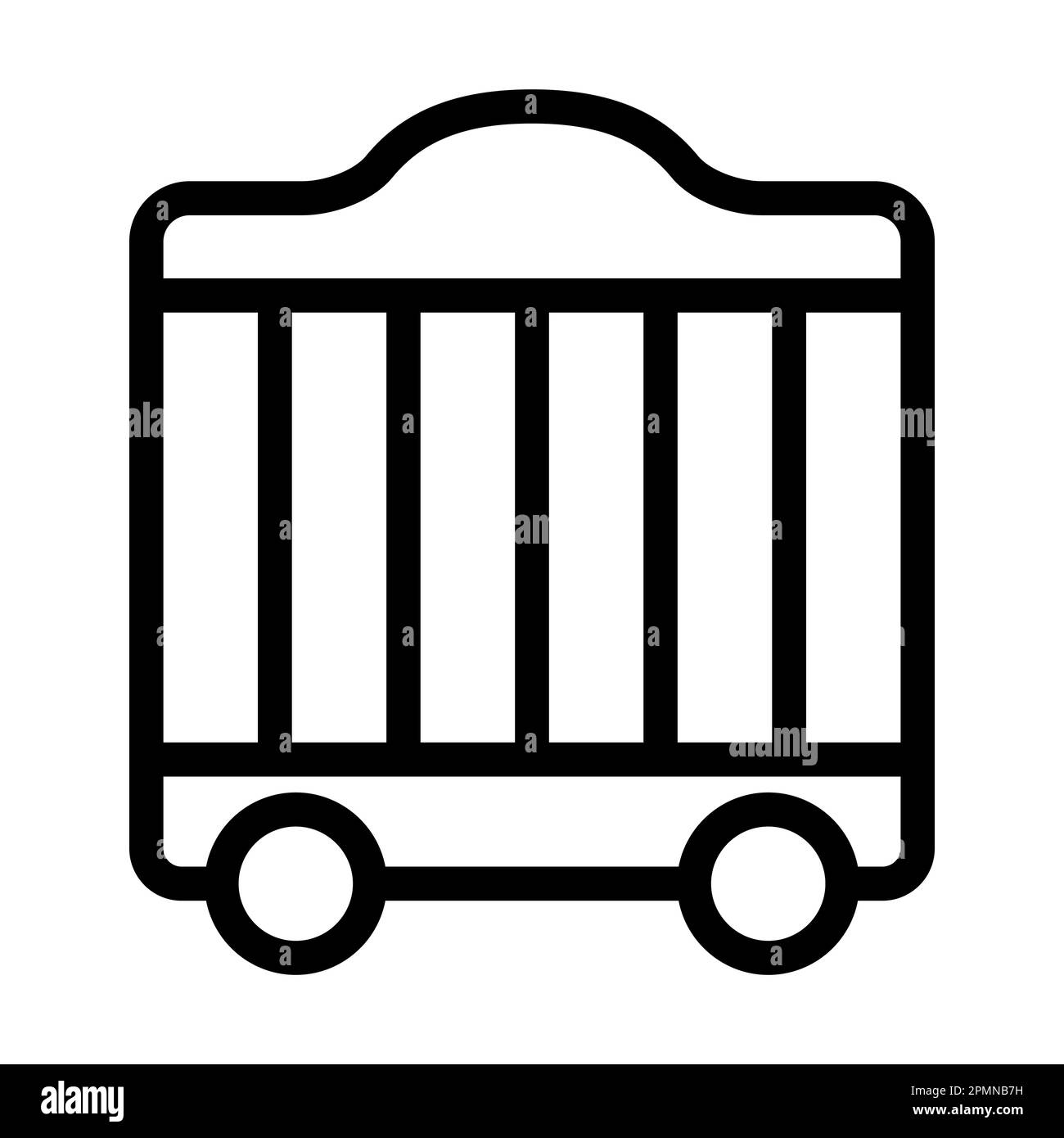 Circus Cage Vector Thick Line Icon For Personal And Commercial Use ...