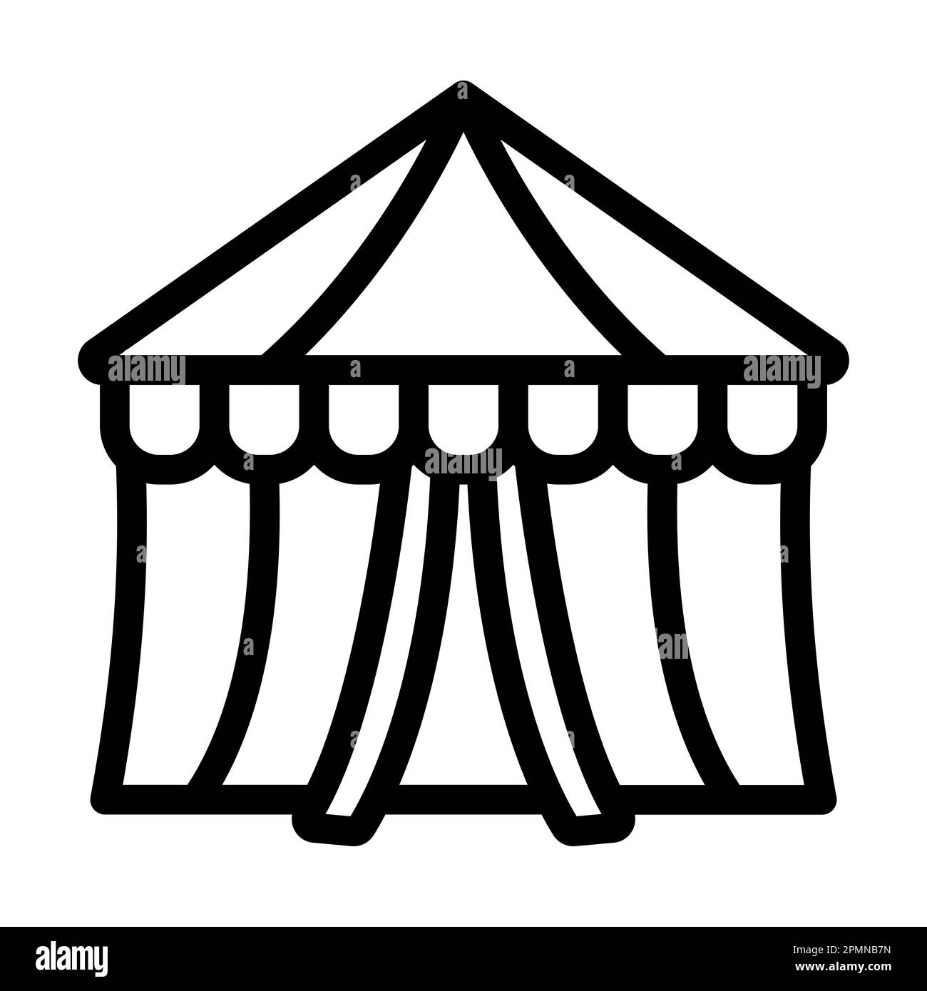 Circus Tent Vector Thick Line Icon For Personal And Commercial Use Stock Photo - Alamy