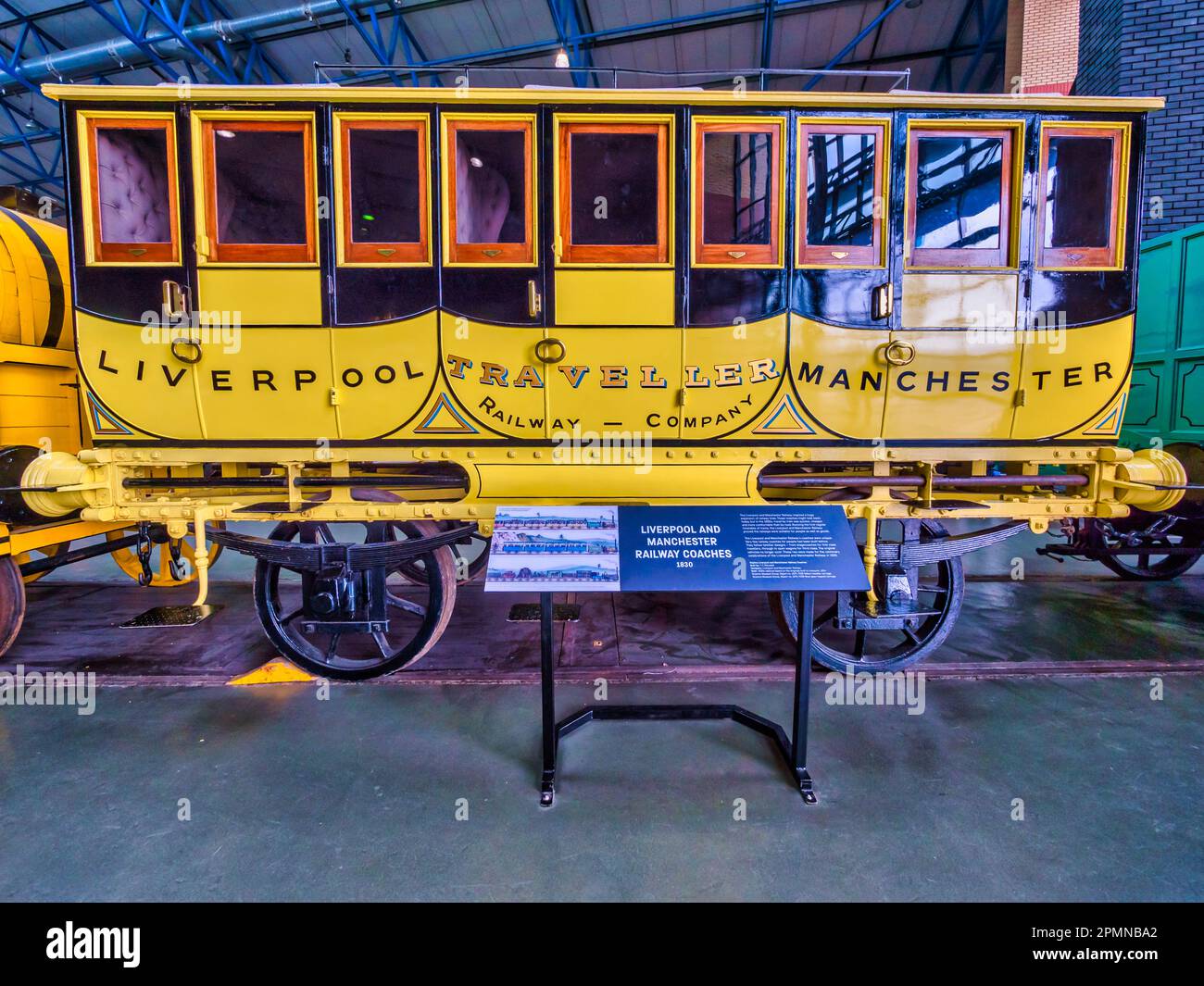 General image inside the National Railway Museum in York seen here ...