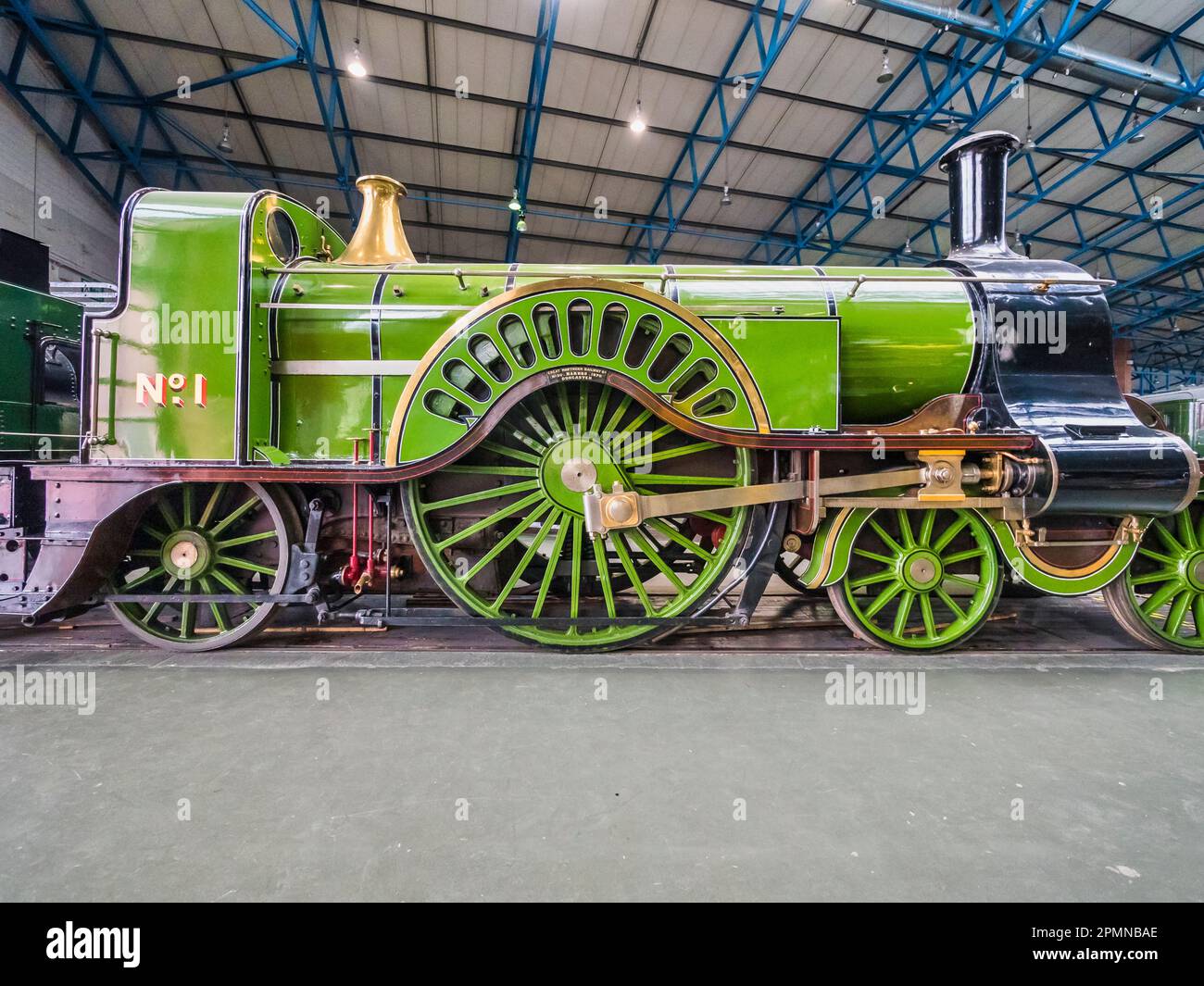 General image inside the National Railway Museum in York seen here ...