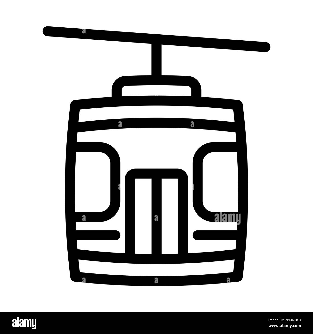 Gondola Vector Thick Line Icon For Personal And Commercial Use Stock ...