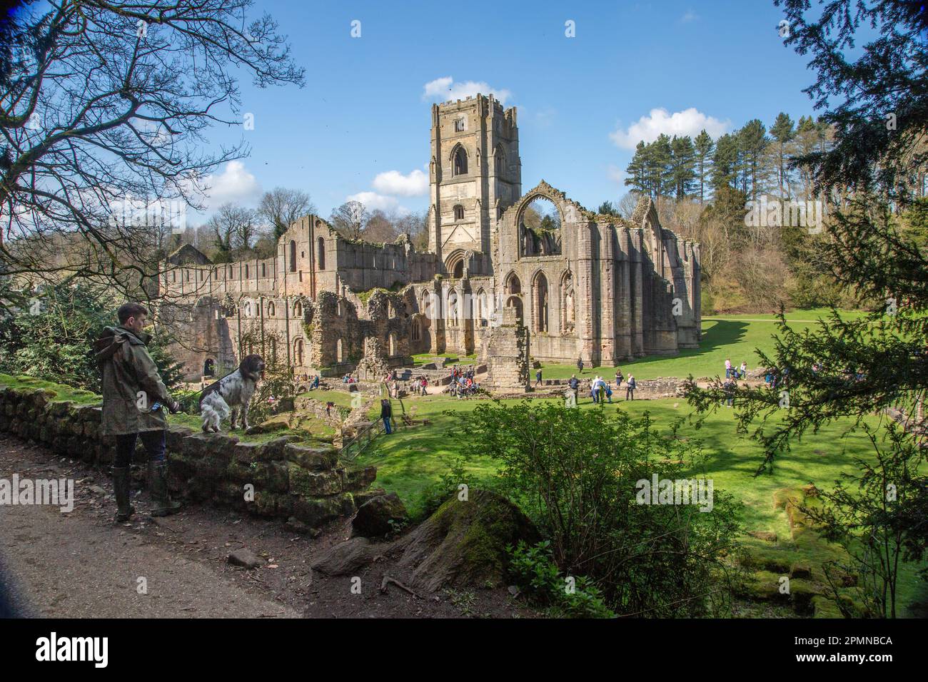 Fountains Abbey the remains of a Cistercian monastery now a National ...