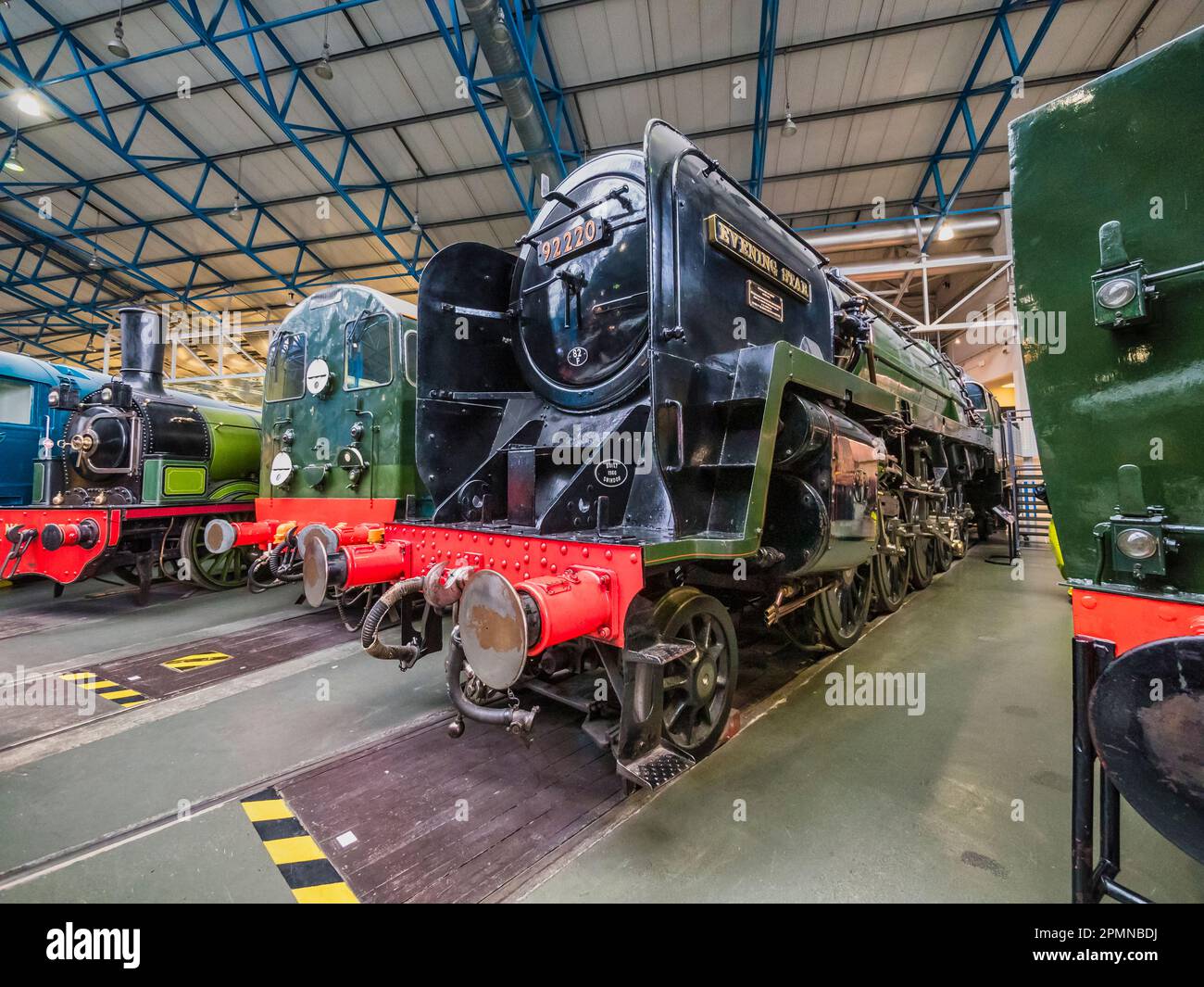 General image inside the National Railway Museum in York seen here ...