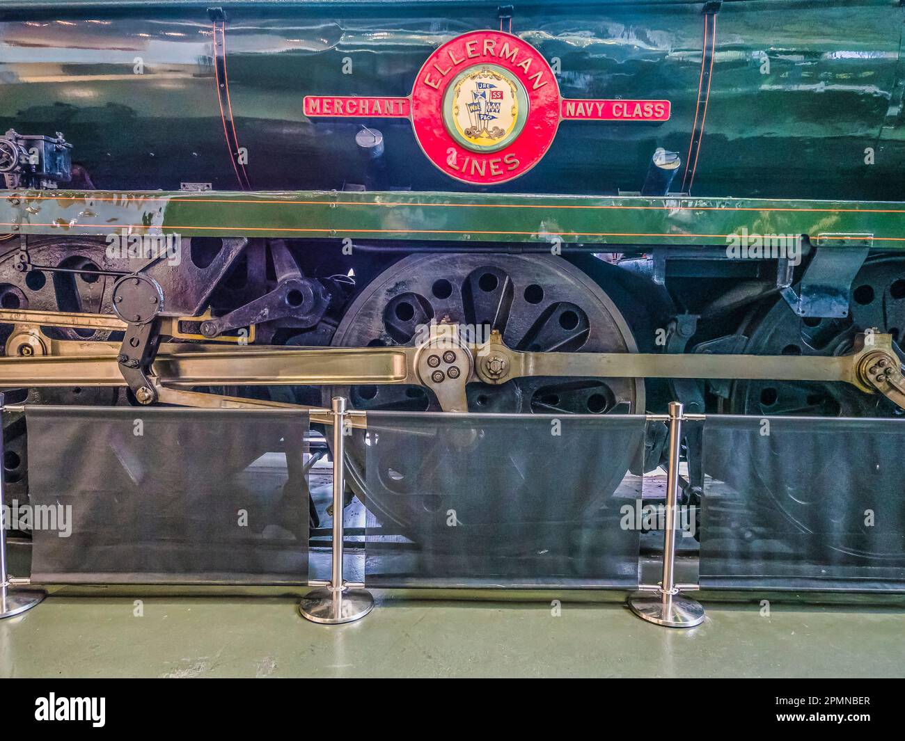 General image inside the National Railway Museum in York seen here ...