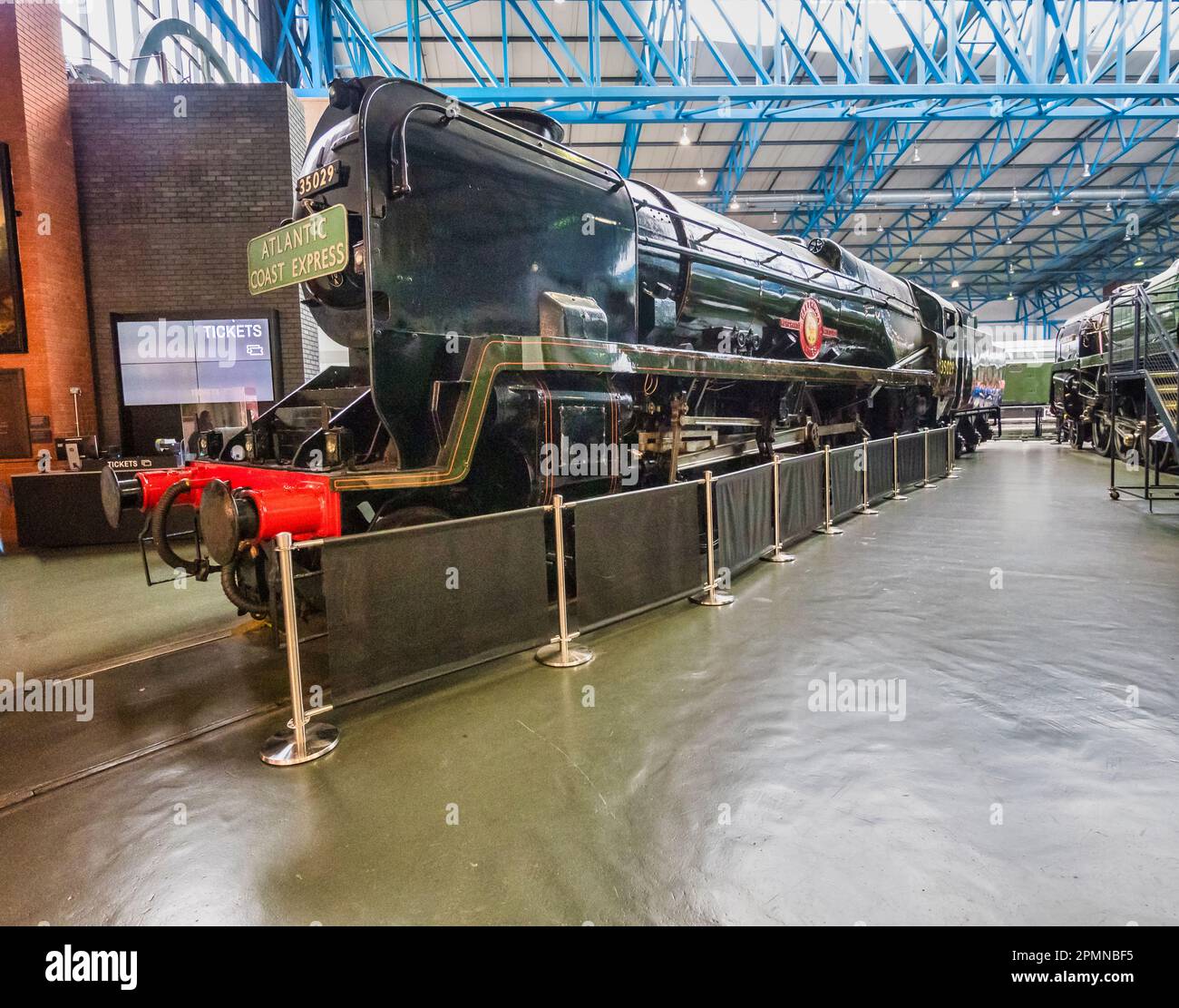 General image inside the National Railway Museum in York seen here ...