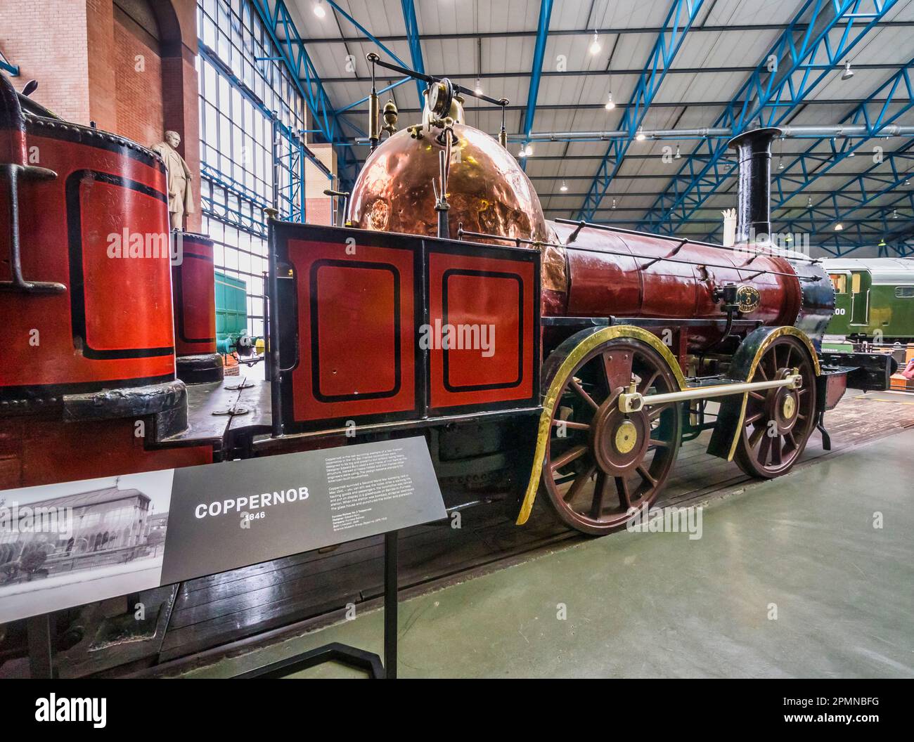 General image inside the National Railway Museum in York seen here ...
