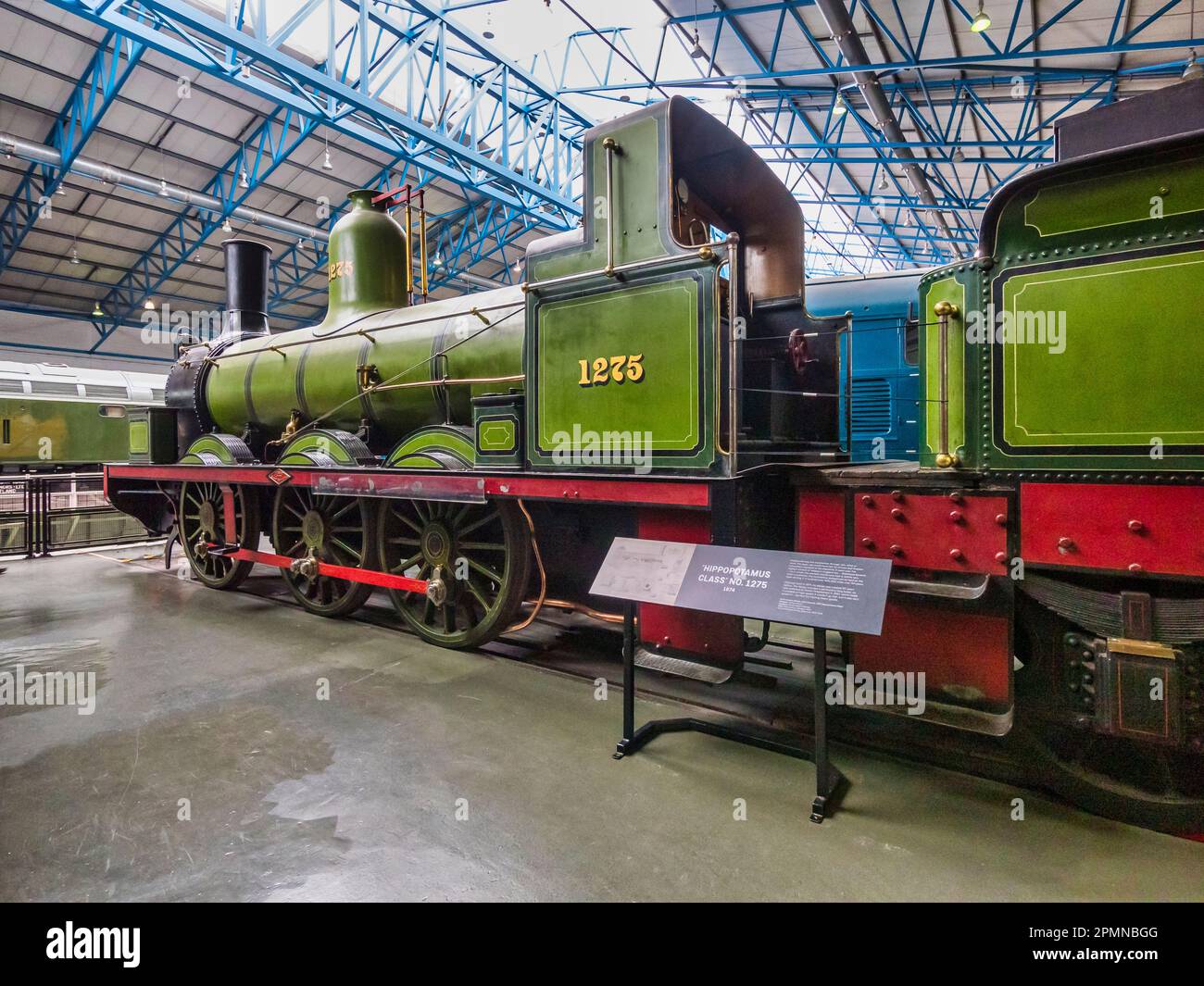General image inside the National Railway Museum in York seen here ...
