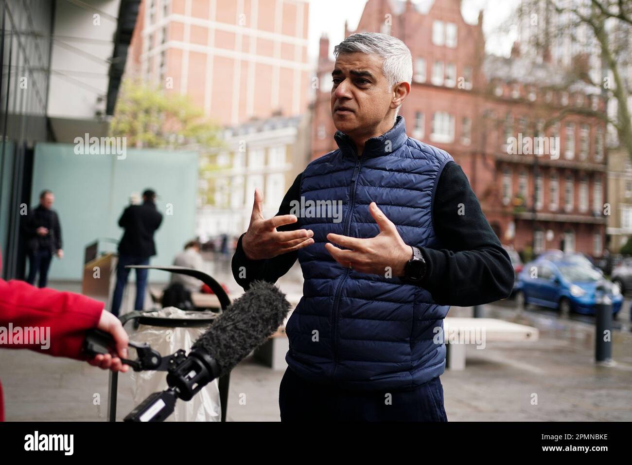 Mayor Of London Sadiq Khan During A Visit To An Estate In Westminster