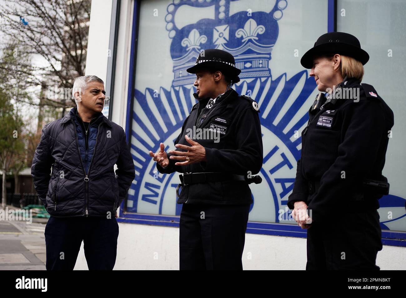 Mayor of London Sadiq Khan and Metropolitan Police Commander Dr Alison ...