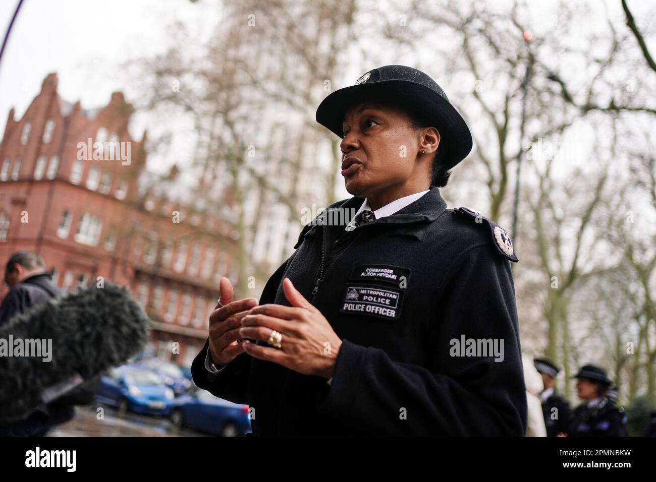 Metropolitan Police Commander Dr Alison Heydari during a visit to an ...