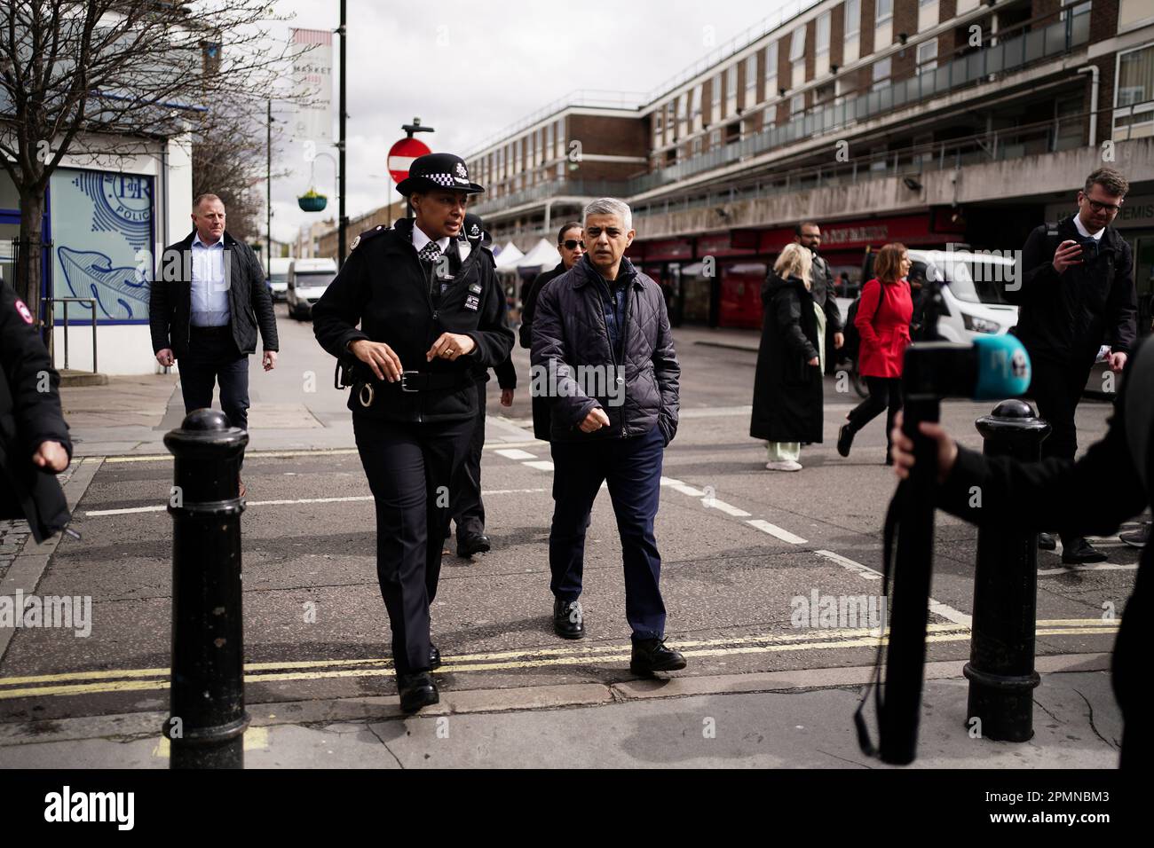 Mayor of London Sadiq Khan and Metropolitan Police Commander Dr Alison ...