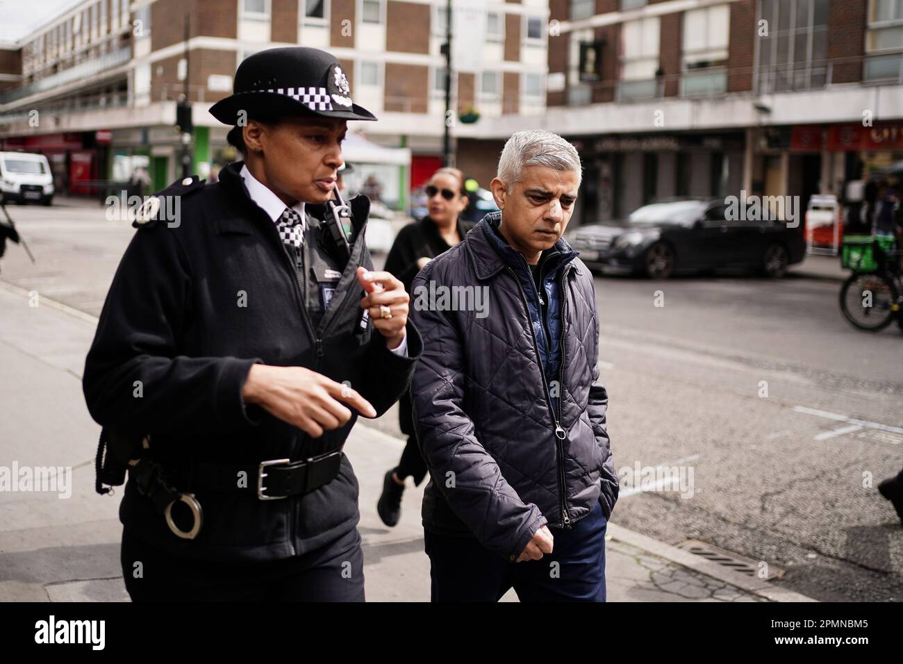 Mayor of London Sadiq Khan and Metropolitan Police Commander Dr Alison ...