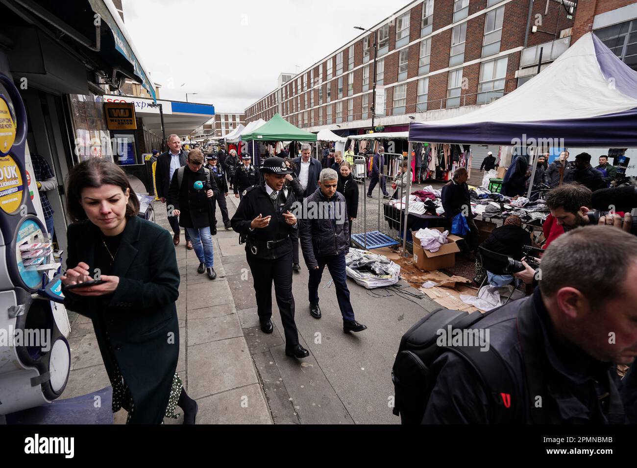 Mayor of London Sadiq Khan and Metropolitan Police Commander Dr Alison ...