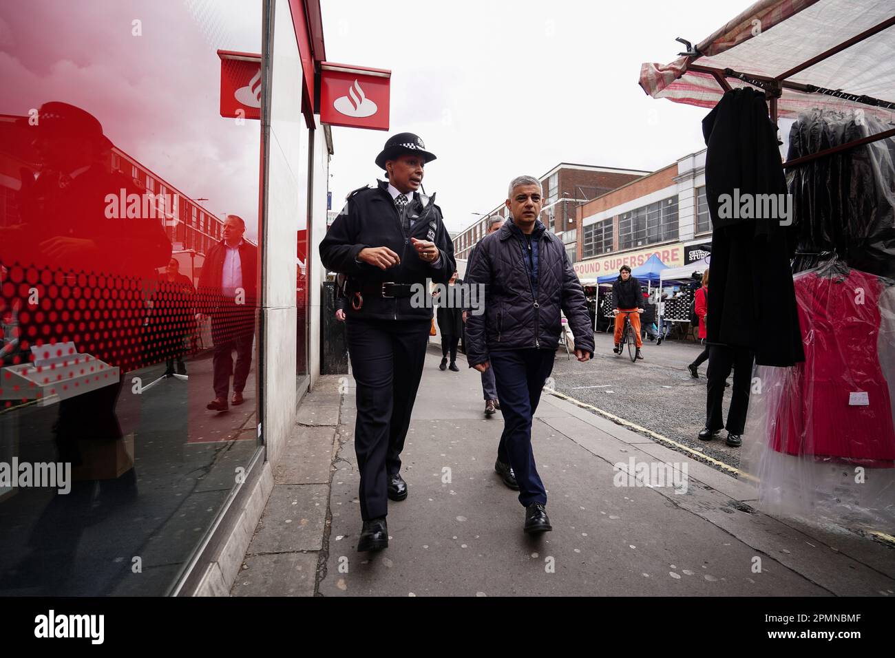 Mayor of London Sadiq Khan and Metropolitan Police Commander Dr Alison ...