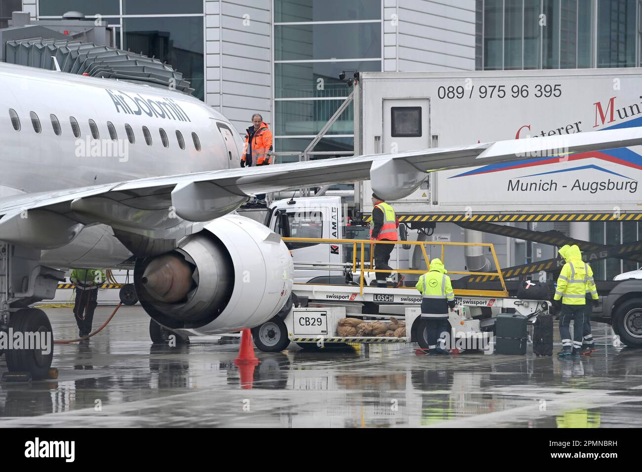 Impressions from Franz Josef Strauss Airport in Munich on April 12 ...