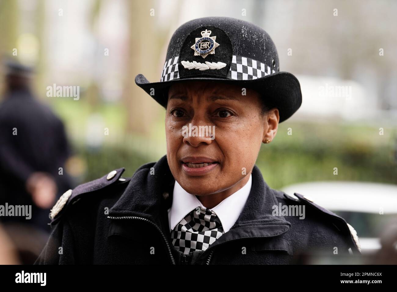 Metropolitan Police Commander Dr Alison Heydari during a visit to an ...