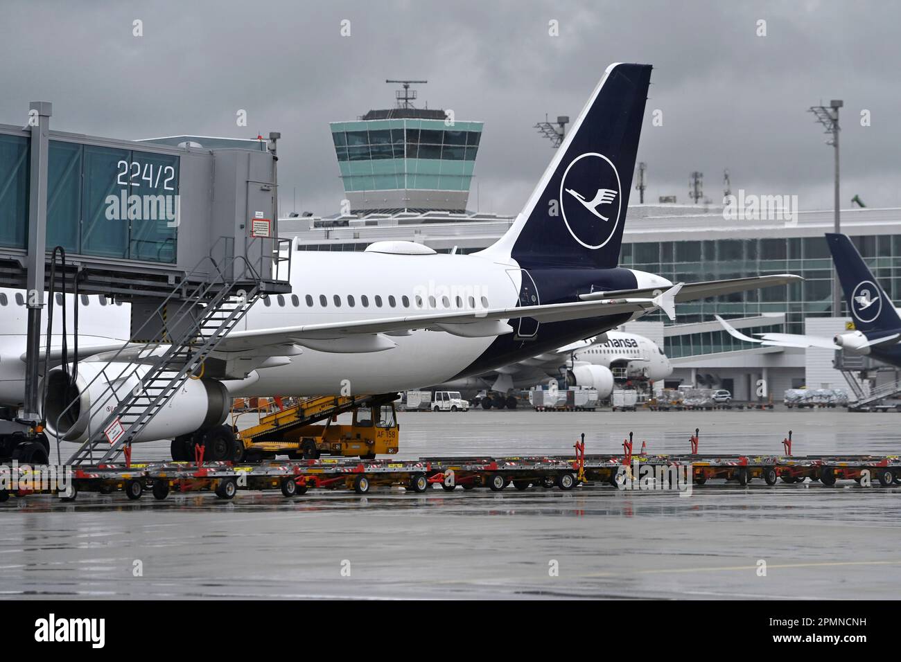 Impressions from Franz Josef Strauss Airport in Munich on April 12 ...