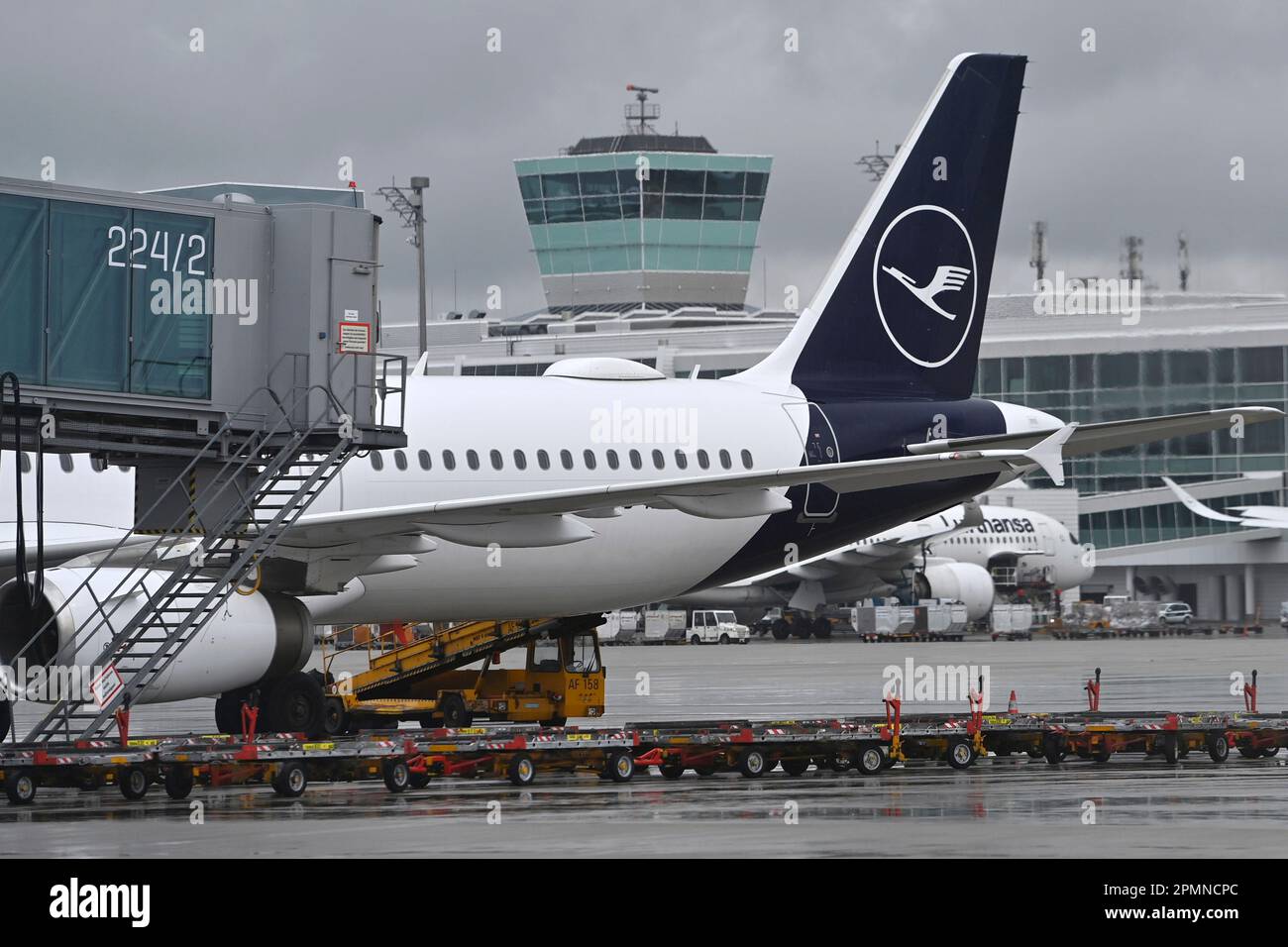 Impressions from Franz Josef Strauss Airport in Munich on April 12 ...