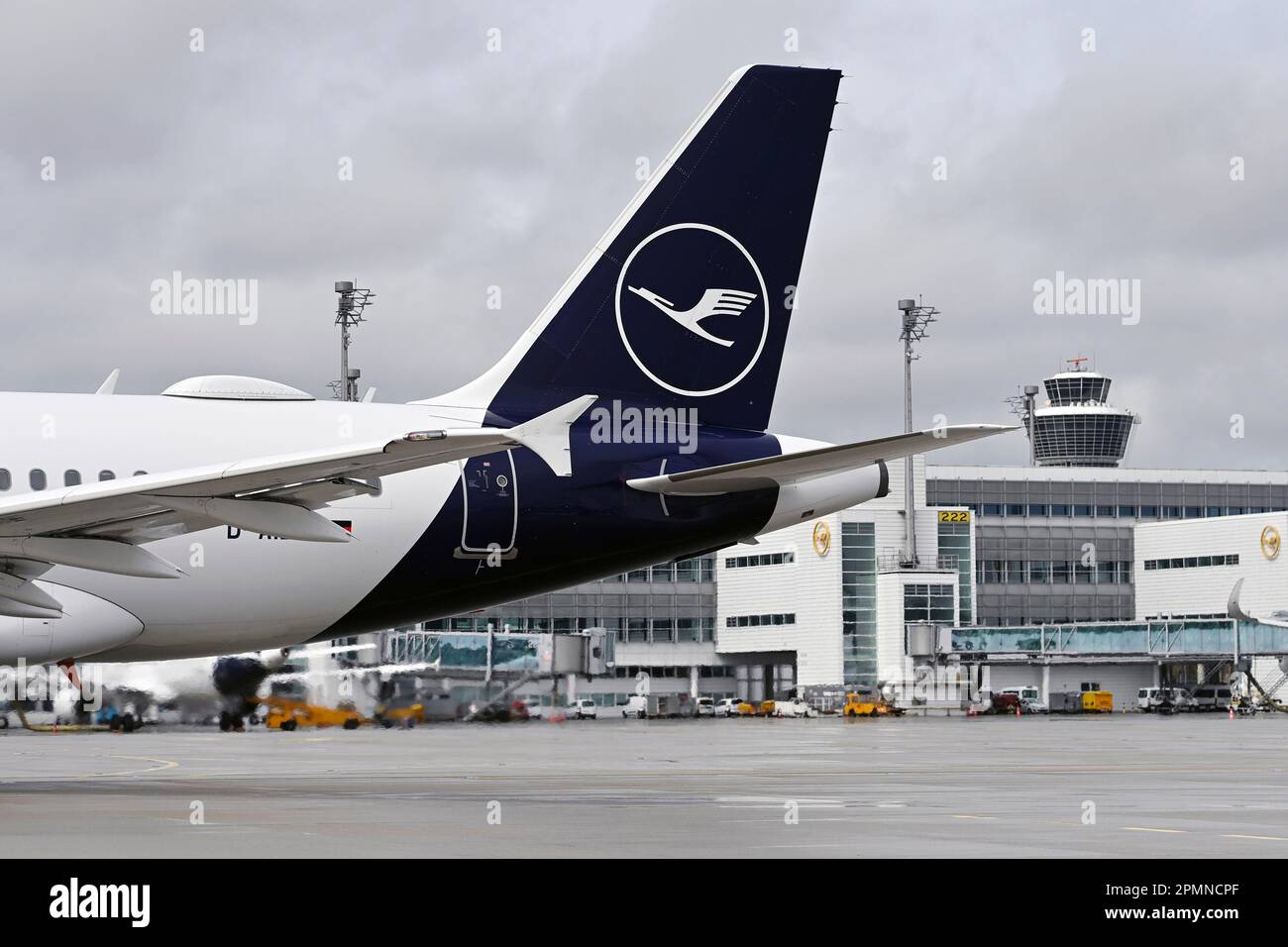 Impressions from Franz Josef Strauss Airport in Munich on April 12 ...