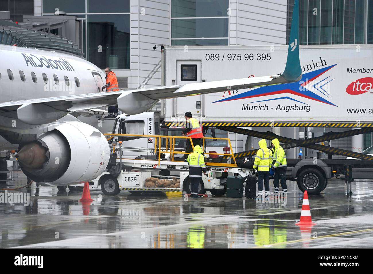 Impressions from Franz Josef Strauss Airport in Munich on April 12 ...