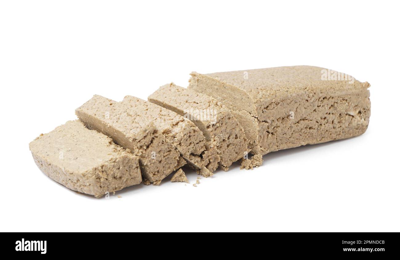 Sweet halva isolated on white background Stock Photo - Alamy
