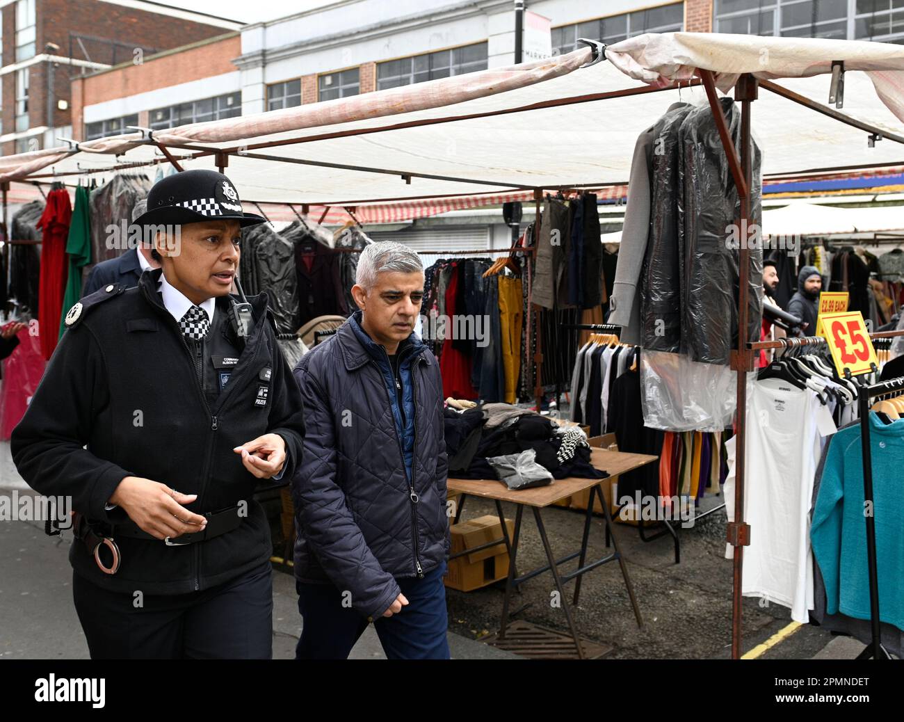 Mayor of London Sadiq Khan and Metropolitan Police Commander Alison ...