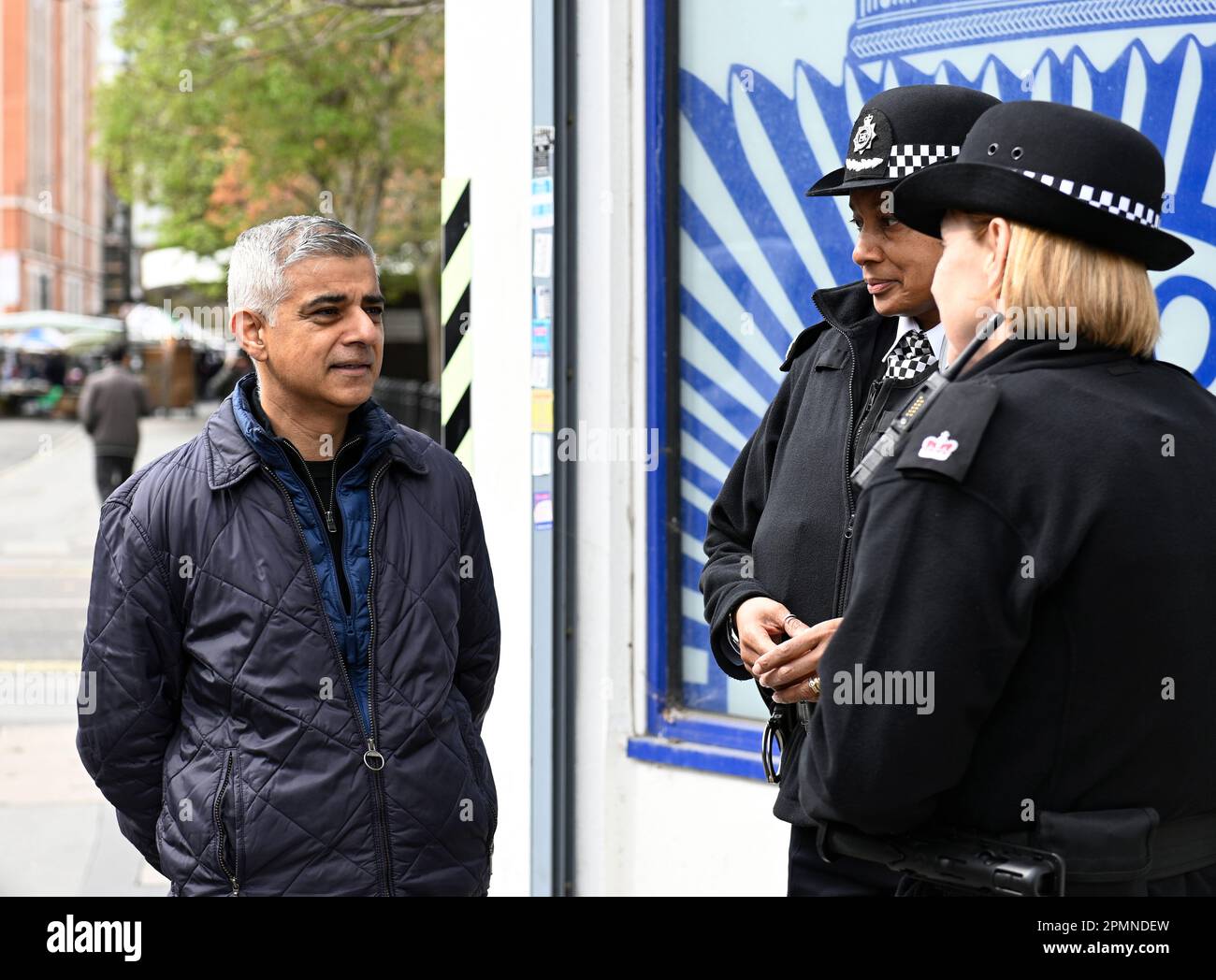 Mayor of London Sadiq Khan and Metropolitan Police Commander Alison ...