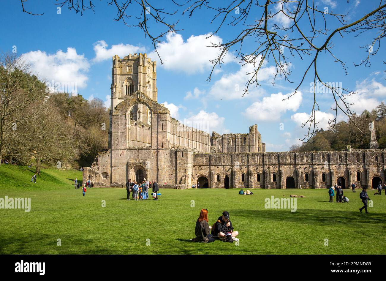 Fountains Abbey the remains of a Cistercian monastery now a National ...