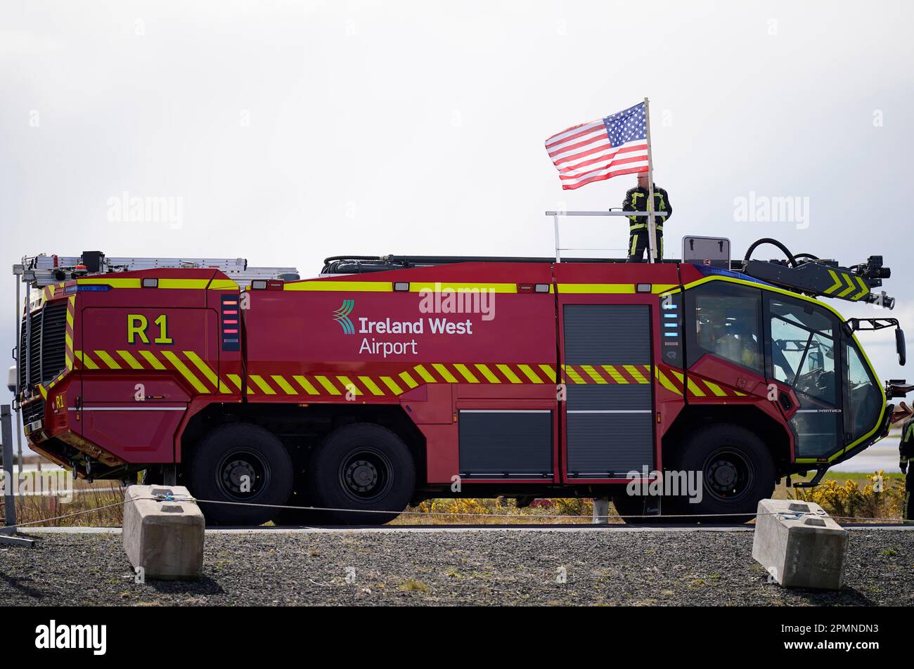 The United States of America flag at Ireland West Airport Knock, in ...