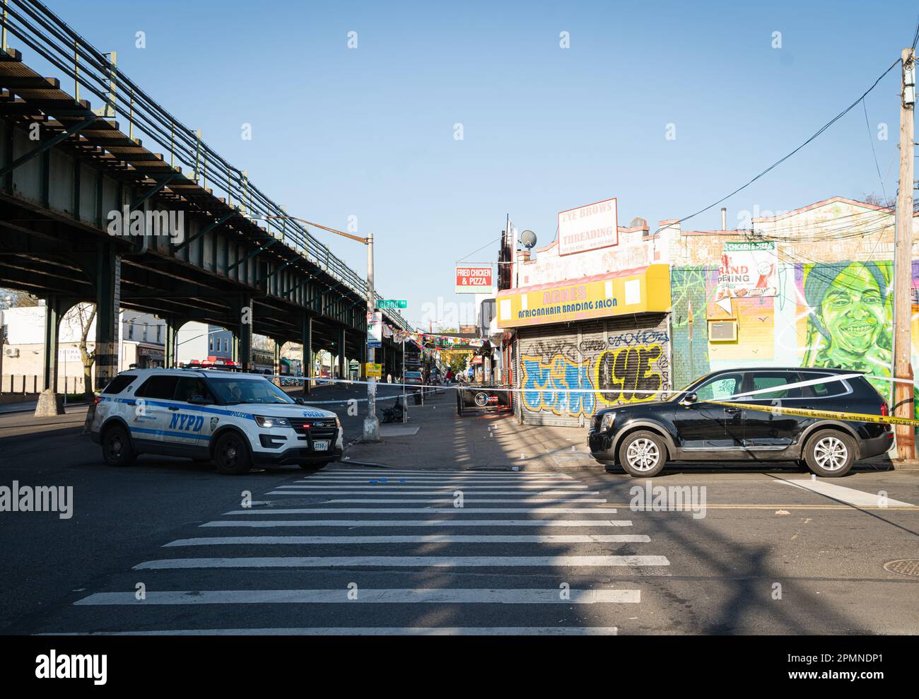 Bronx, USA. 13th Apr, 2023. Police officers from the 43rd Precinct ...