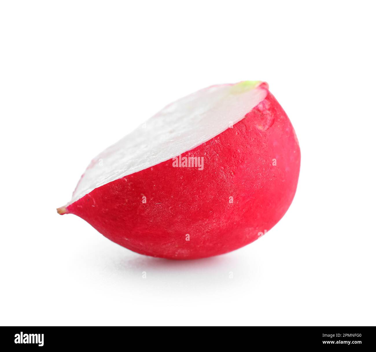 Half of fresh radish isolated on white background Stock Photo - Alamy