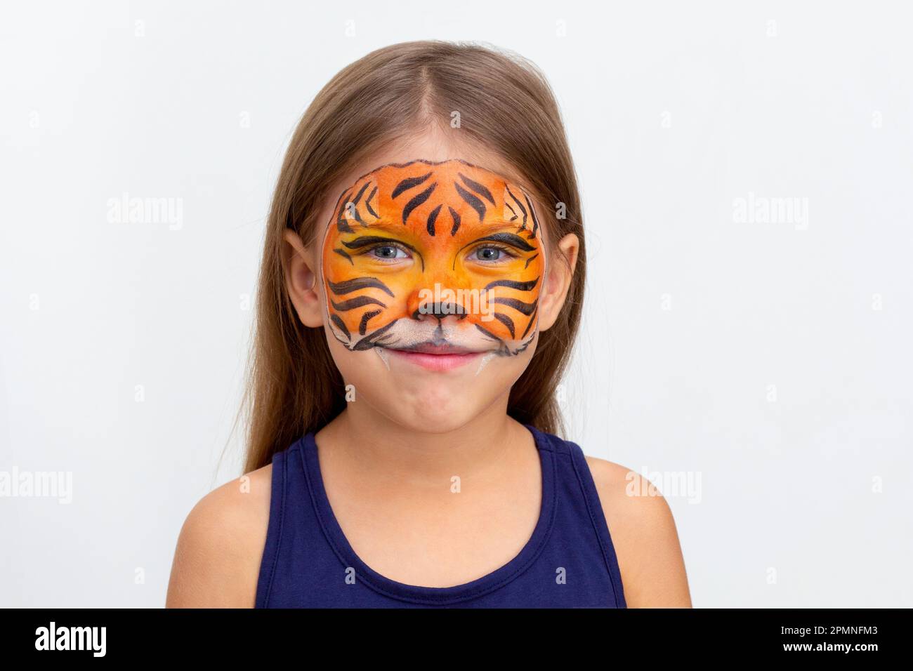 White Tiger Face Paint Kids