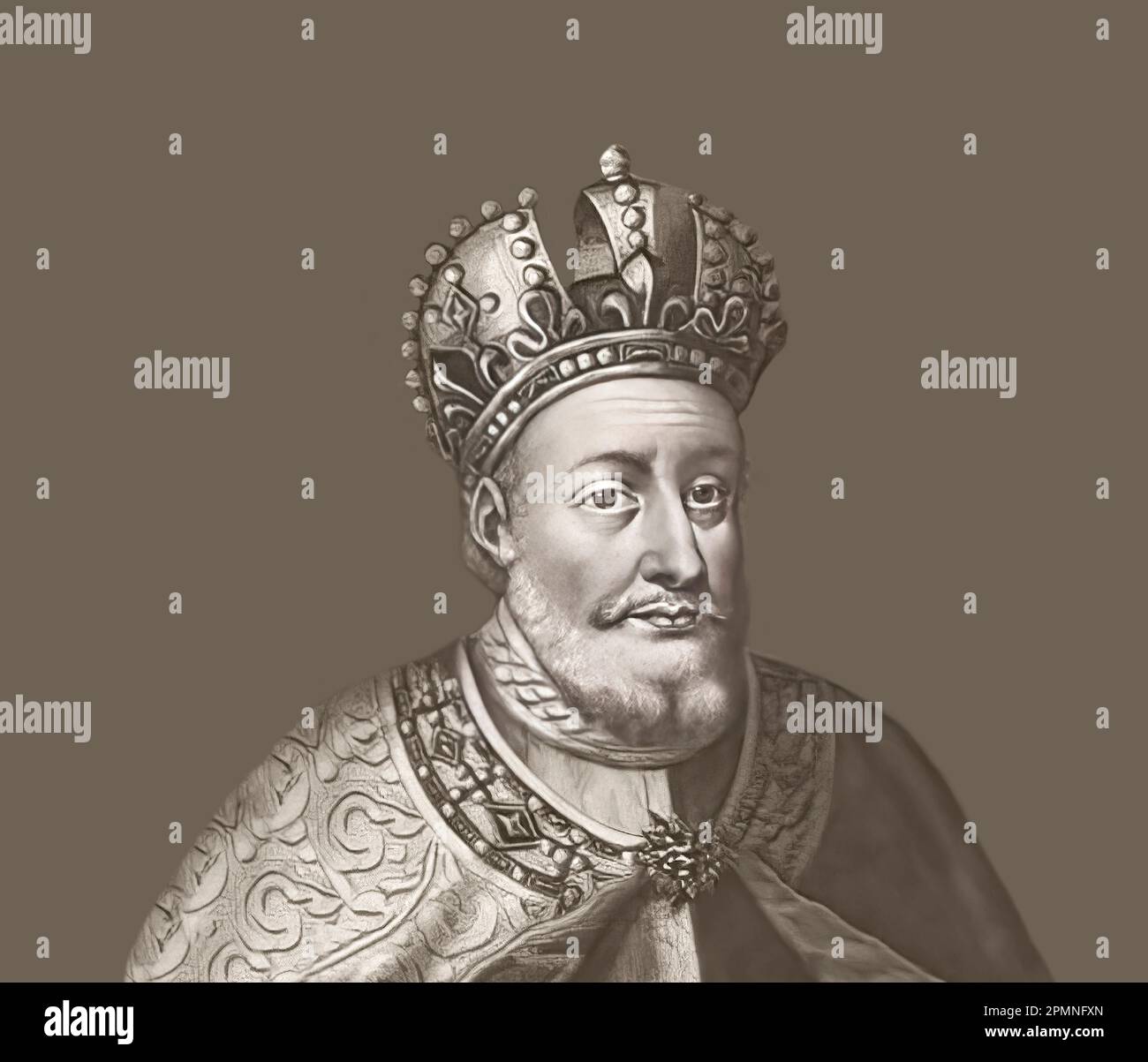Charles the Bald, 823 – 877, emperor of the Carolingian Empire Stock ...