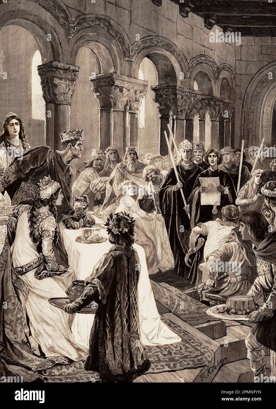 Charles the Bald, 823 – 877, emperor of the Carolingian Empire, the ...