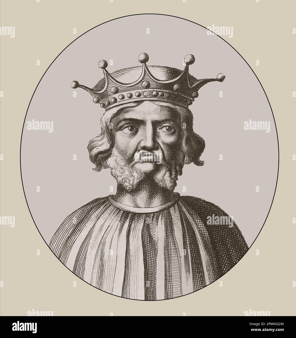 Charles the Bald, 823 – 877, emperor of the Carolingian Empire Stock ...