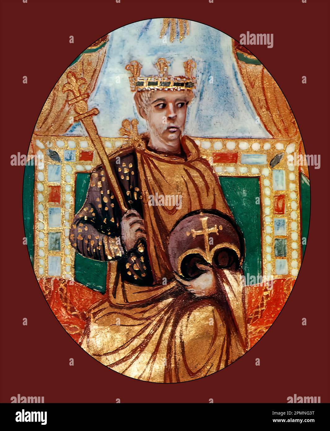 Charles the Bald, 823 – 877, emperor of the Carolingian Empire ...