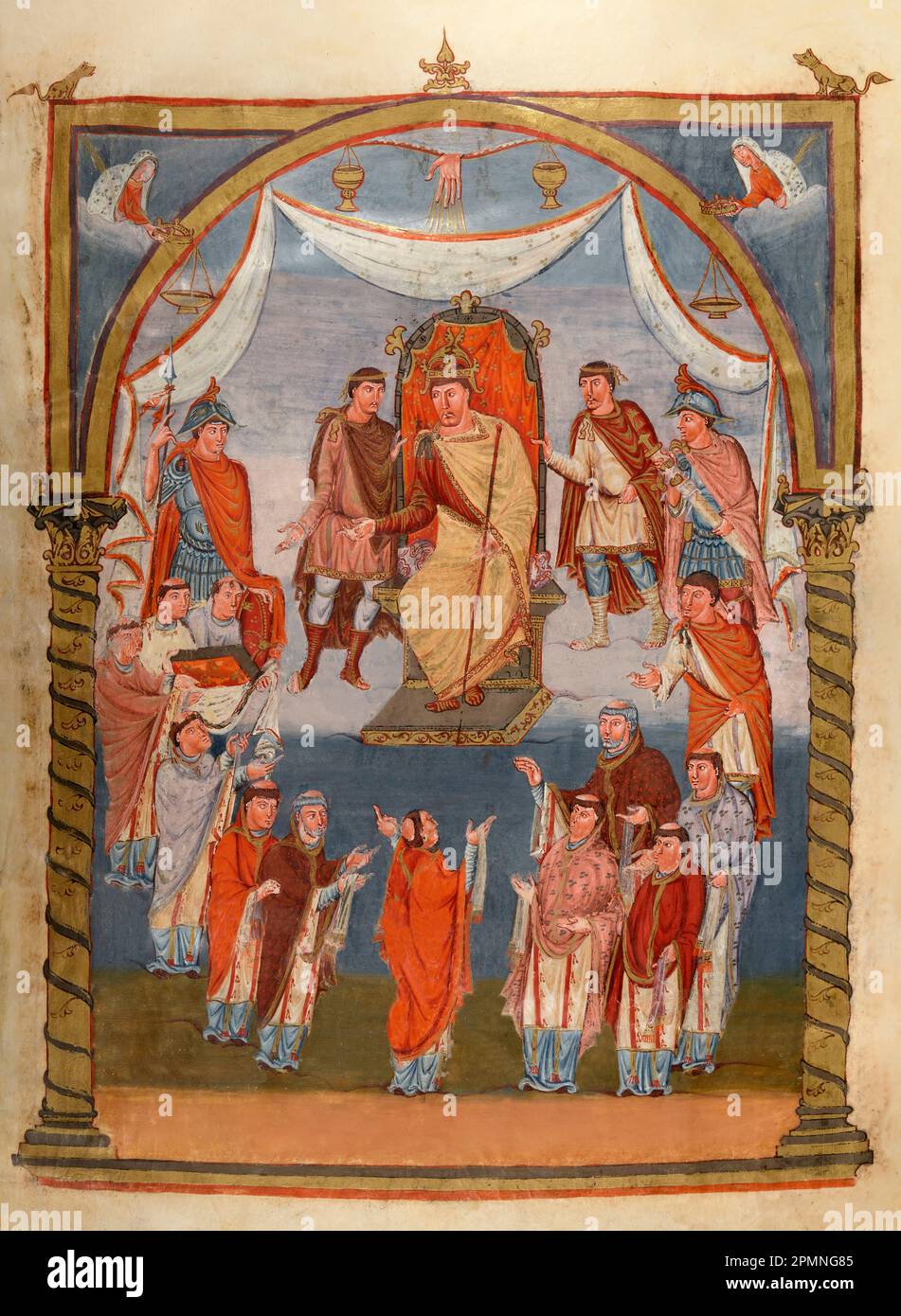 Charles the Bald, 823 – 877, emperor of the Carolingian Empire ...