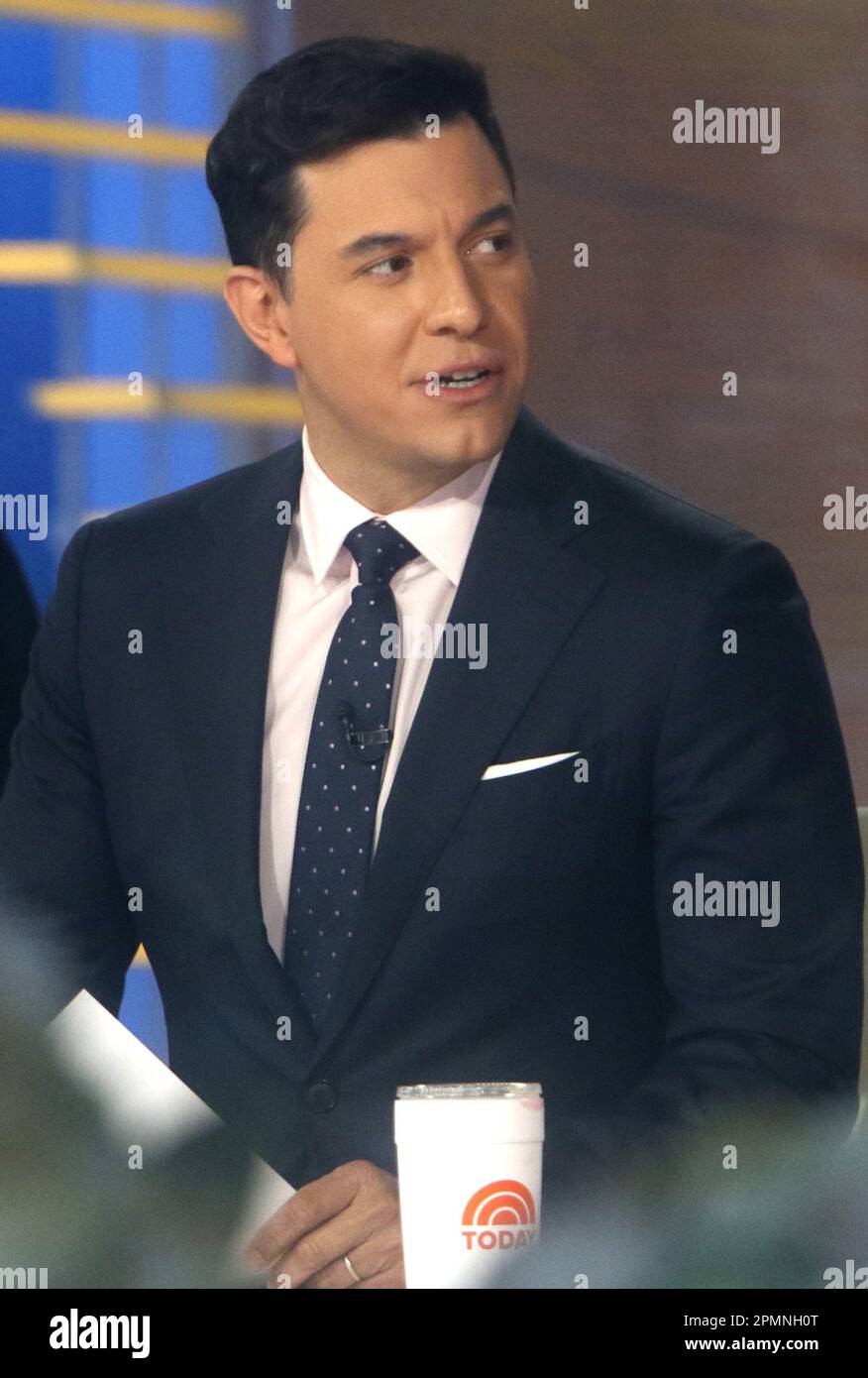 New York, NY, USA. 13th Apr, 2023. Tom Llamas on the set of NBC's Today ...
