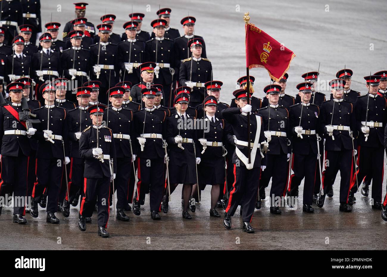 Officer Cadets parade during the 200th Sovereign's Parade at the Royal ...