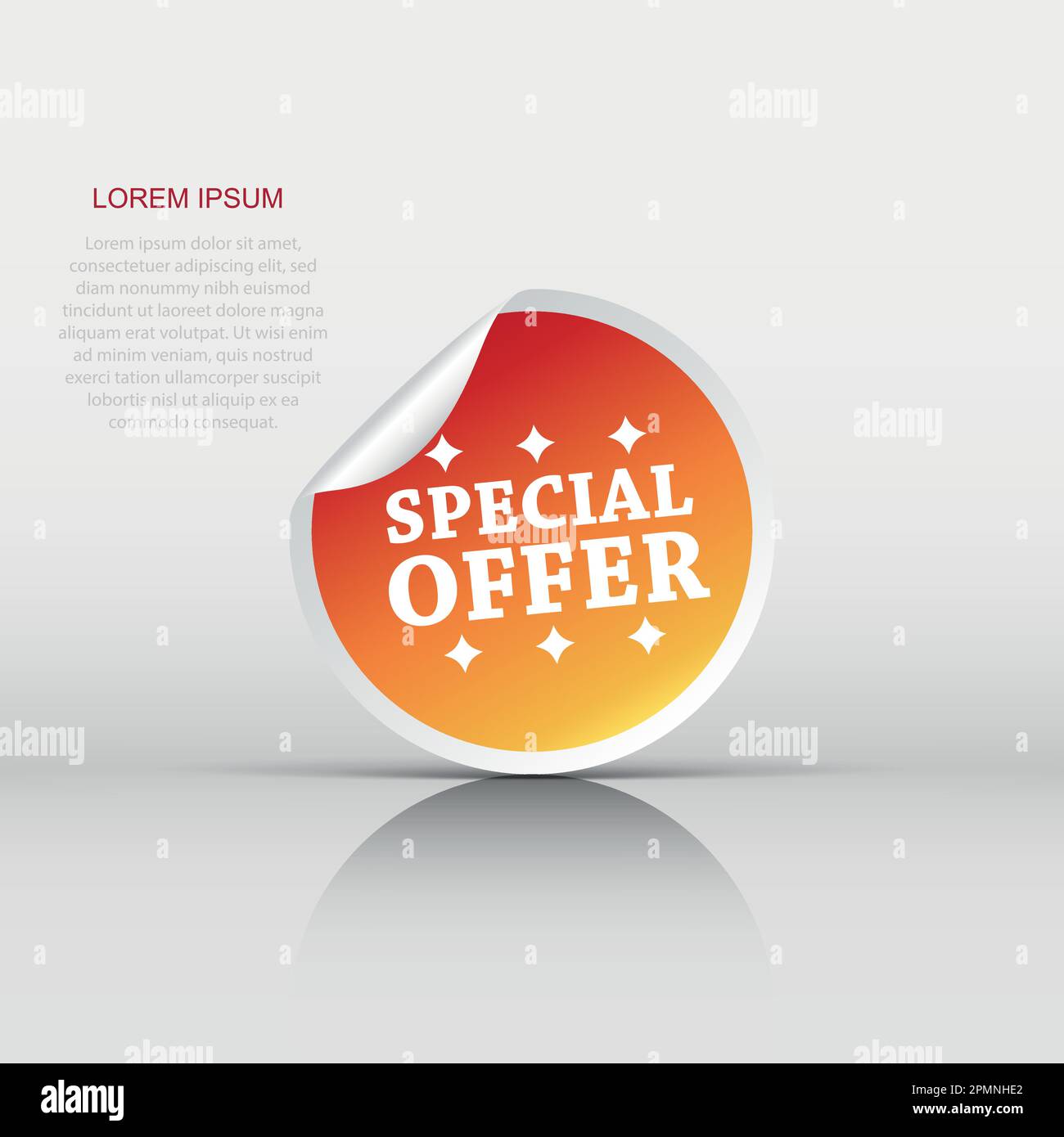 Special offer stickers. Vector illustration on white background Stock ...