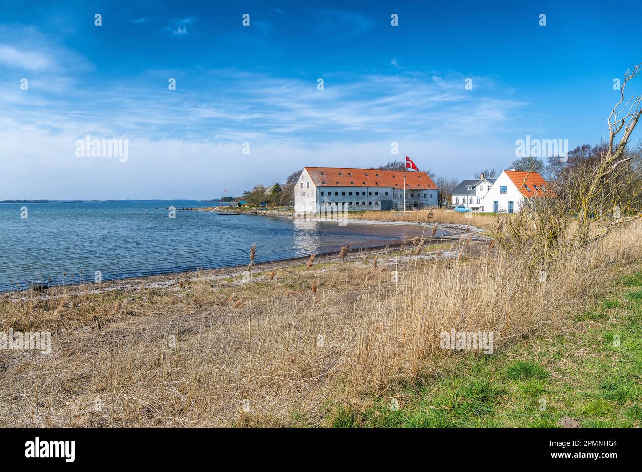 Mill for grain production facilities in Roenaes, Denmark Stock Photo ...