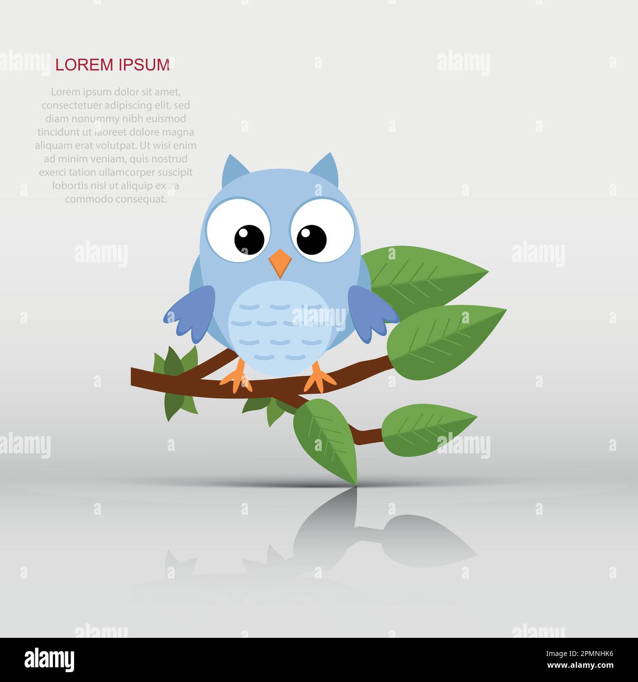 Colorful Owl On Branch