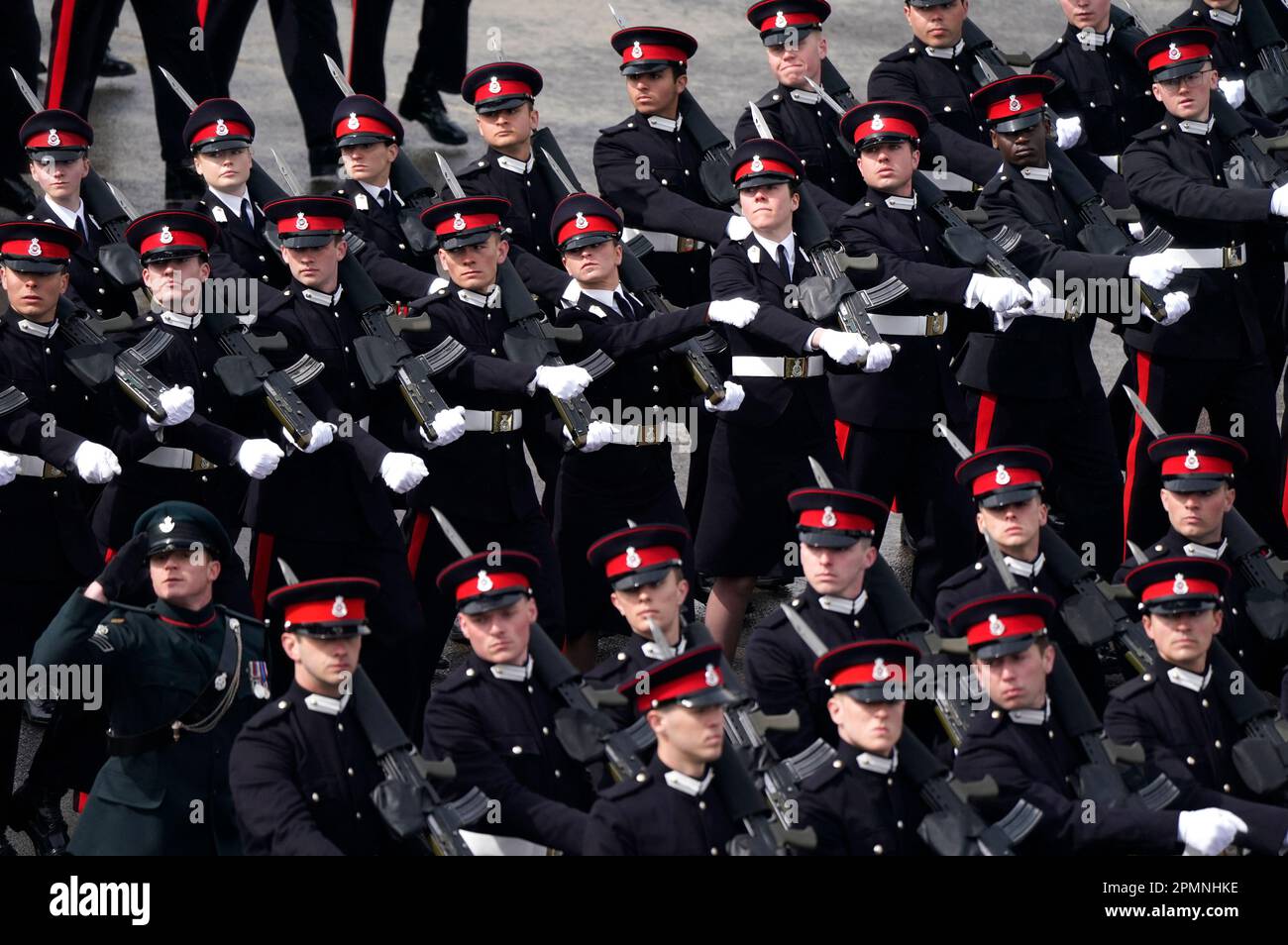 Officer Cadets parade during the 200th Sovereign's Parade at the Royal ...