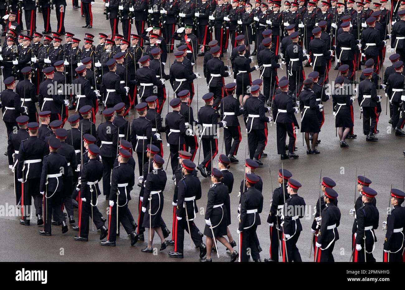 Officer Cadets parade into the Old College building following the 200th ...