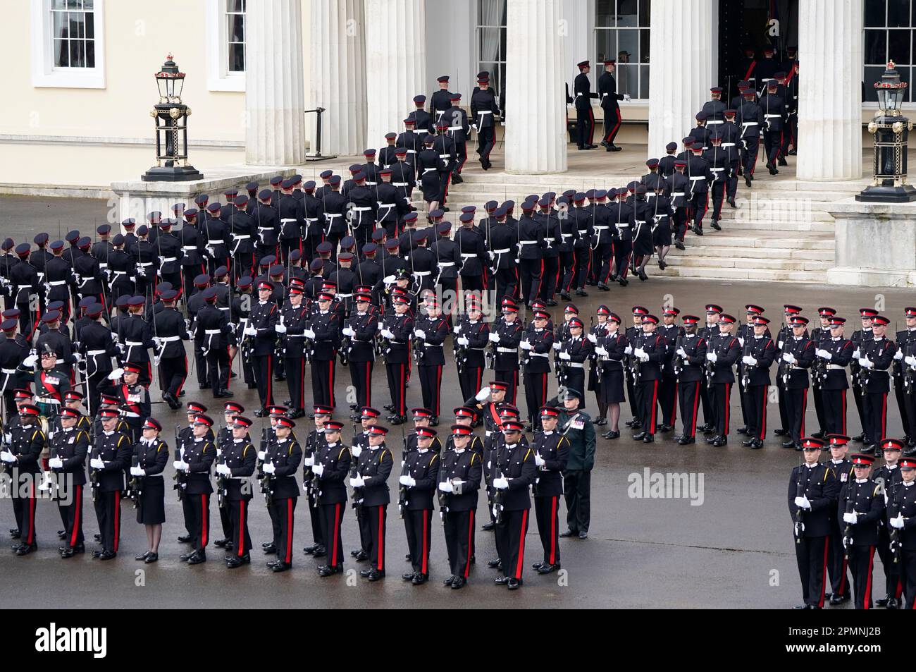 Officer Cadets parade into the Old College building following the 200th ...